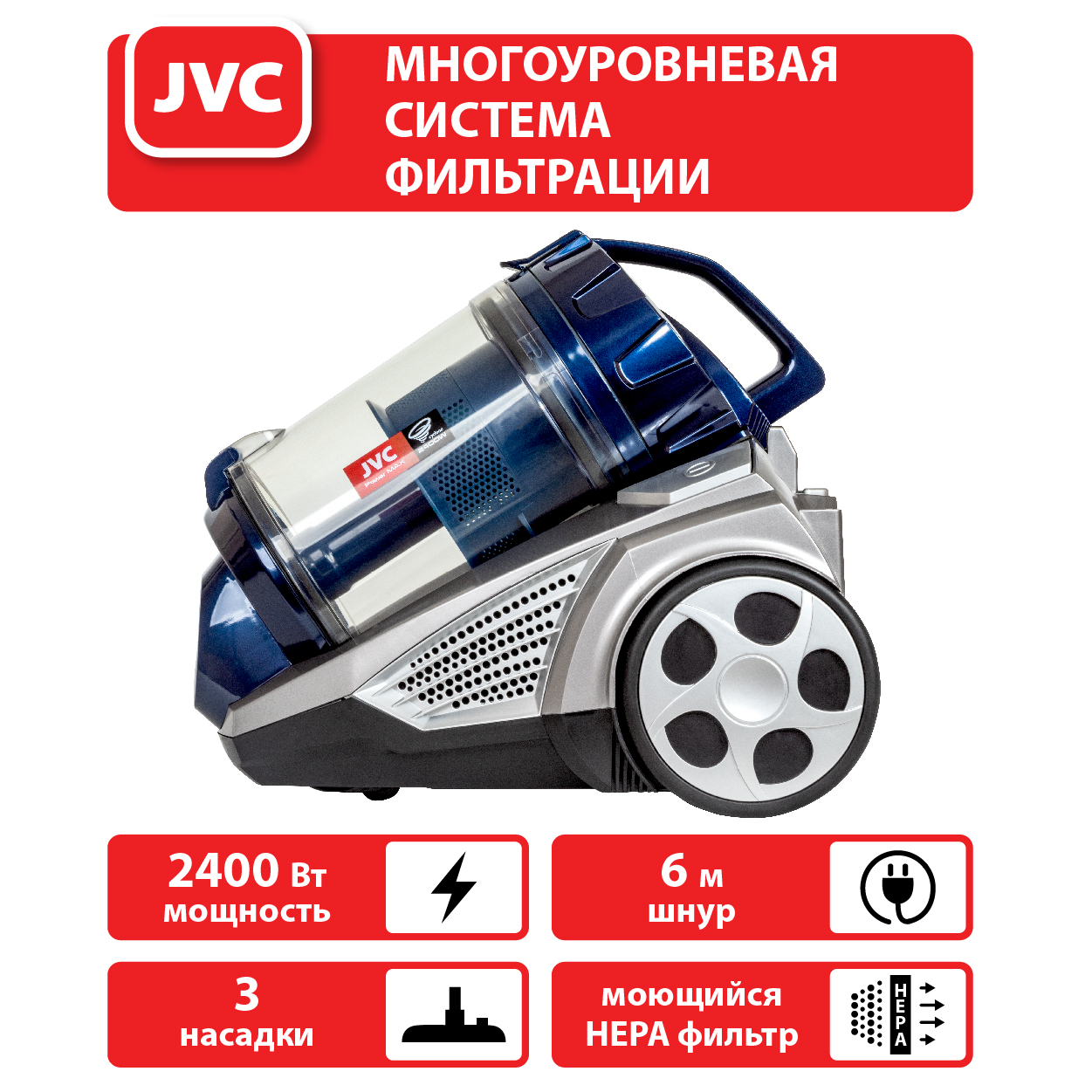 Пылесос JVC JH-VС423