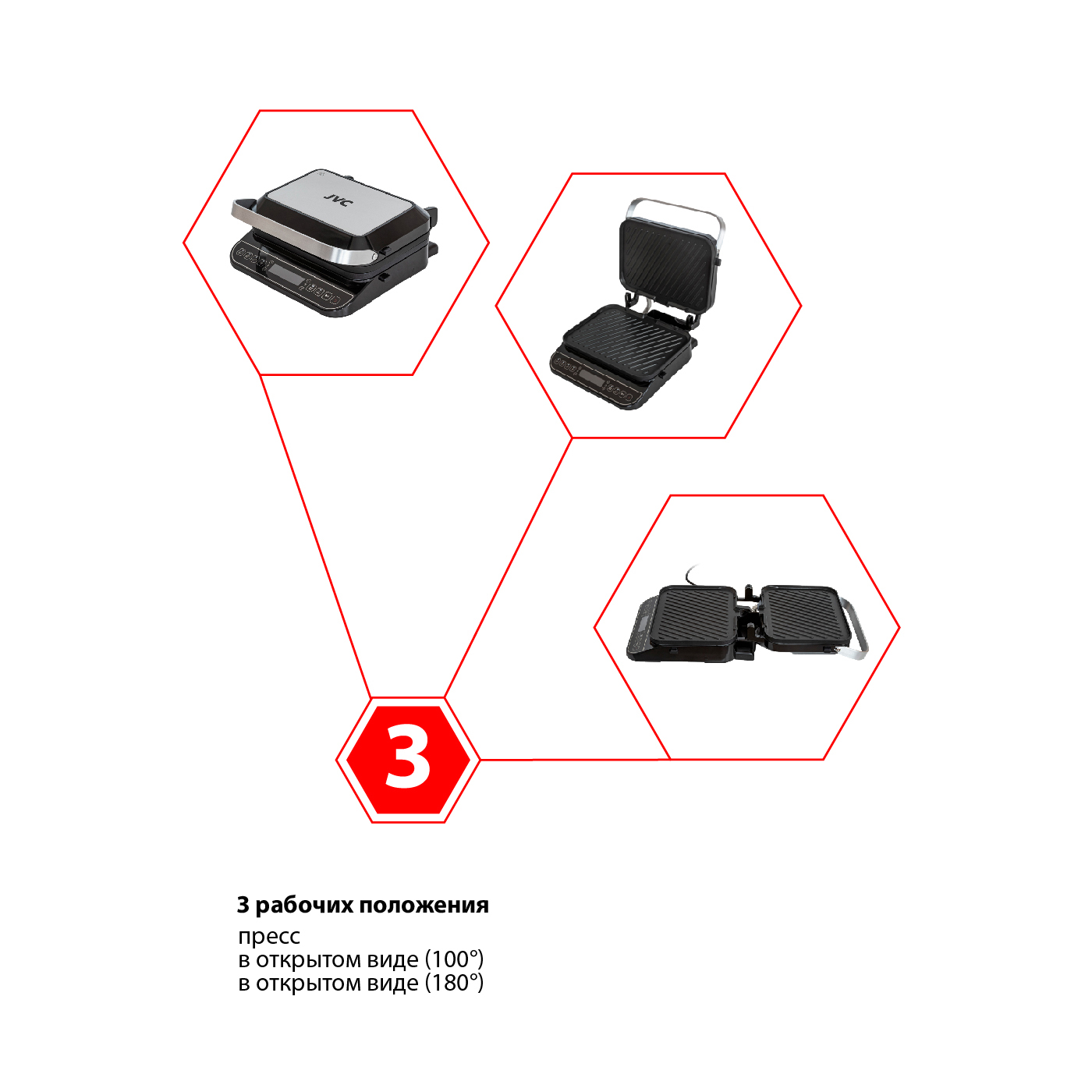 Электрический гриль JVC JK-GR320